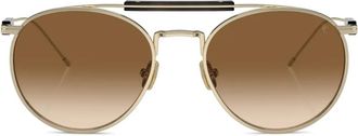 Brunello Cucinelli lunettes de soleil BC2004ST &agrave; monture ronde - 501651