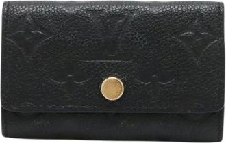 Louis Vuitton Pre-owned &Eacute;tui Cl&eacute;s en Cuir Monogram Empreinte - Femme - Pre-owned - Noir - Taille: ONE Size