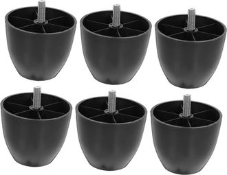 DOITOOL 6 Stck Teiliges Schraubbare Möbelbeine aus Robustem Kunststoff Verstellbare Möbelstützfüße für Sofa Stuhl Schrank Leiser Bodenschutz Einfache Montage 