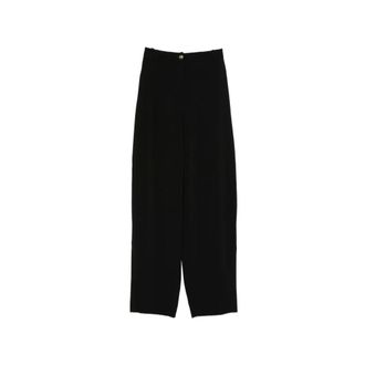 Elisabetta Franchi Femme, Pantalons, Noir, Taille: 34 FR Wide Pantalons