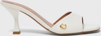 Maje Mules En Cuir - Blanc - Maje