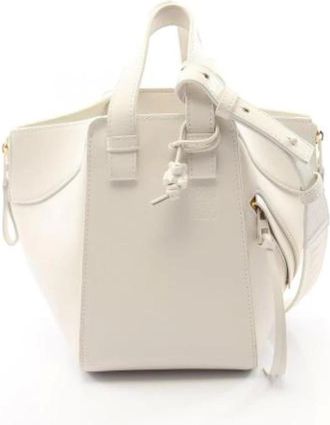 Loewe Pre-owned Cuir sacs-main - Femme - Pre-owned - Blanc - Taille: ONE Size