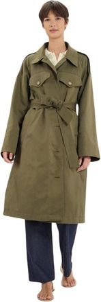 Ines De La Fressange Femme, Manteaux, Vert, Taille: 40 FR Vera Trench Coat