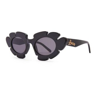 Loewe Schwarze Cat-Eye Sonnenbrille mit Grauer Linse - - Accessories - Damen - Schwarzk - ONE SIZE