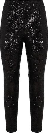 Max Mara sequin-embroidered leggings - Schwarz