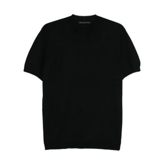 low brand Round-Neck Strickwaren - - Knitwear - Herren - Schwarzk - M
