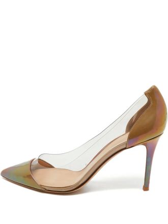 Gianvito Rossi Pumps mit spitzer Kappe 70mm - Wei&szlig;