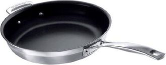 LE CREUSET Poêle Anti-adhérente, 28 cm, Inox 3-ply Intégral, Argenté,96200328001000