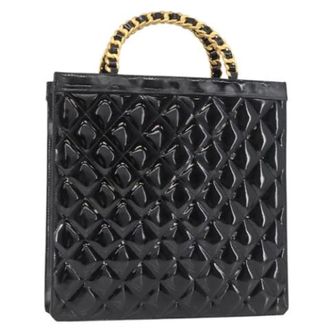 Chanel Sac &agrave; main vintage en cuir Pre-owned - Femme - Pre-owned - Noir - Taille: ONE Size