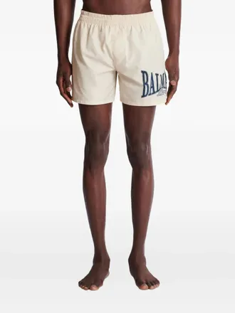 Balmain Mens Printed Swim Shorts Ss26 M