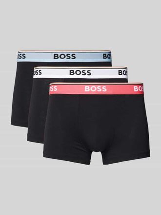 HUGO BOSS Trunks mit elastischem Logo-Bund im 3er-Pack