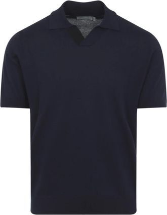 Canali Homme, Tops, Bleu, Taille: XL T-shirt &agrave; col polo