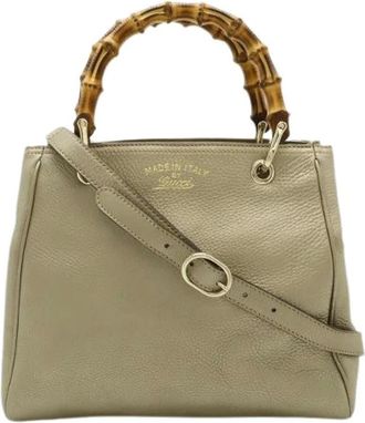 Gucci Pre-owned Bamboo Small 2way Bag - Femme - Pre-owned - Beige - Taille: ONE Size