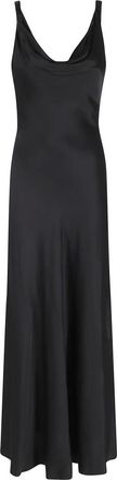 Meimeij Femme, Robes, Noir, Taille: 38 FR Robe Maxi Sans Manches