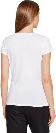 A|X Armani Exchange Sequin Logo T-Shirt - White
