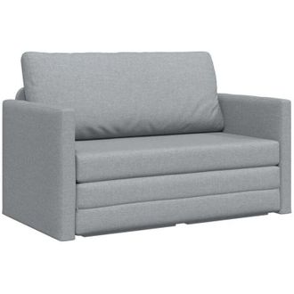 vidaXL Sofa Bett Hellgrau 124 x 71 x 78 cm Stoff Vidaxl