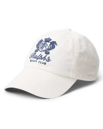 Ralph Lauren Cap aus Baumwolle mit Beach Club-Stickerei in