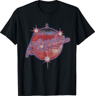 Blondie New York Disco Ball Front and Back Vintage Band T-Shirt