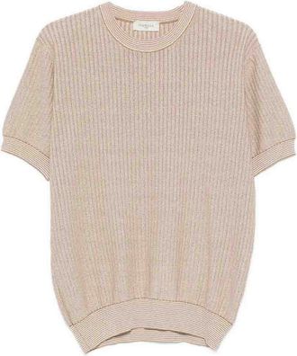 PIACENZA 1733 Pull Col Rond - Beige Clair