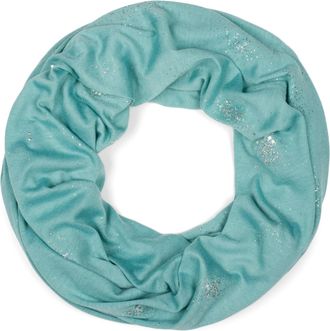 styleBREAKER Schlauchschal Loop Schal mit Glitzer und Pailletten Punkte