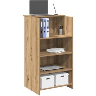 vidaXL Vidaxl - Bureau r&eacute;ception ch&ecirc;ne artisanal 55x50x103,5 cm bois ing&eacute;nierie
