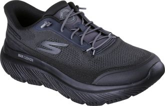 Skechers Herren Go Walk Max Cushioning Hyper Burst Zoltar Hands Free Slip-ins Sneaker, Black Textile/Trim, 47 EU