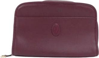 Cartier Pre-owned Must de Pochette en Cuir - Femme - Pre-owned - Violet - Taille: ONE Size