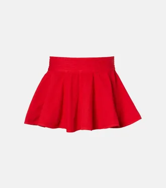 Alaia Ala&iuml;a Ceinture p&eacute;plum en denim