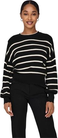 Only Maglione IBI Girocollo - - Knitwear - Damen - Schwarzk - L