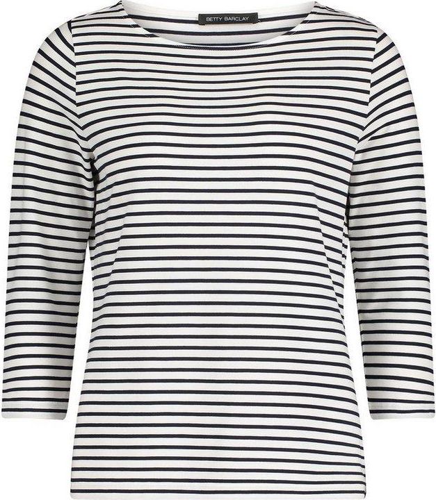 3/4-Arm-Shirt Damen mit Ringel (1-tlg)