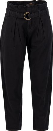 Alpha Industries Paperbag Pant wmn stylische Paperbag Hose für Damen Black