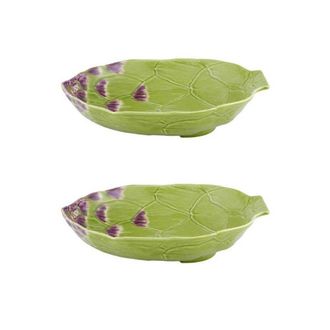 Bordallo Pinheiro Pasta Plate - Set 2 - Artichoke
