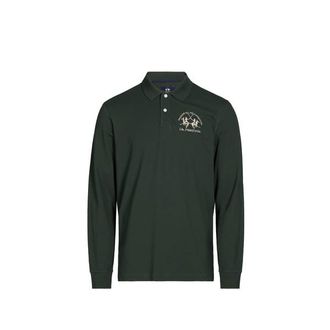 La Martina Polo &agrave; manches longues en coton m&eacute;lang&eacute;