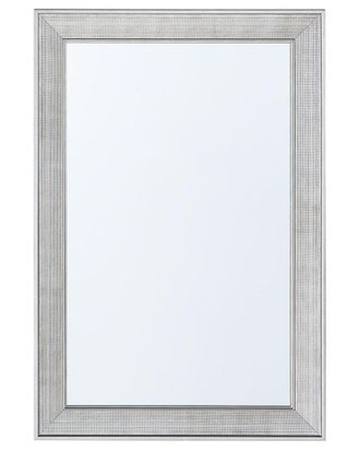 Beliani Klassischer Wandspiegel rechteckig silbern Bubry