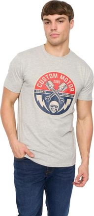 Crosshatch Moules T-Shirt f&uuml;r Herren (Grau meliert)