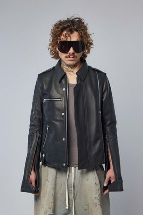 Rick Owens Leather Jacket Vega