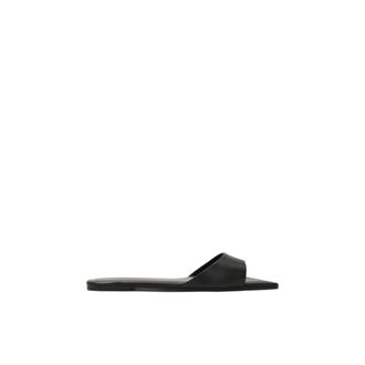 Kazar Schwarze flache Slides mit verl&auml;ngerten Nasen - - Shoes - Damen - Schwarzk - 39 EU
