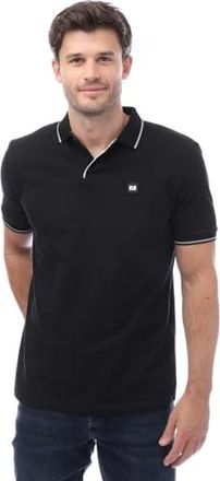Weekend Offender Polo passepoilé Spello noir pour homme, Noir, XL