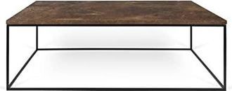 Symbiosis Gerda Couchtisch, Oxyd und Metallbeine, Schwarz, 120 x 75 x 40 cm