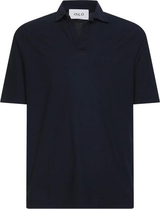 D4.0 Homme, Tops, Bleu, Taille: L T-shirt &agrave; col en V