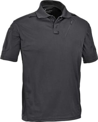 Defcon 5 Defcon 5 Advanced Tactical Polo manches courtes avec poches en maille de polyester - Noir - Medium