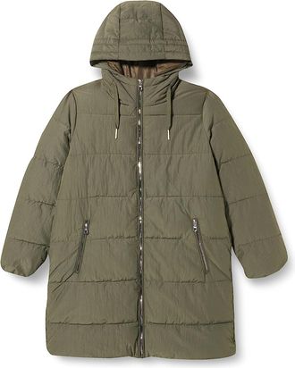 Only Damen Cardolly Long Puffer Coat Cc Otw Mantel, Grape Leaf, L Große Größen EU