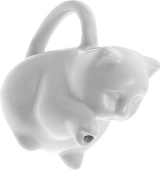 Cabilock Keramik Milchk&auml;nnchen 50ml Milchbeh&auml;lter Kaffeeaufsch&auml;umbecher Wei&szlig; Katzenform Vielseitig F&uuml;r Caf&eacute; Zuhause Restaurant