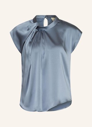Neo Noir Neo Noir Blusenshirt Fleur Aus Satin blau