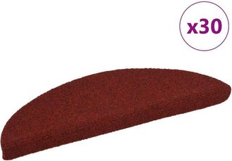 vidaXL vidaXL Stufenmatten Selbstklebend 30 Stk. Rot 56x17x3 cm