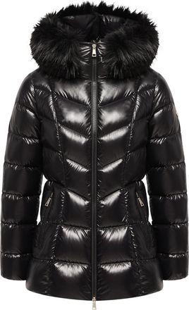 Moncler Moncler Fulmar Hooded Short Down Jacket, Women, Black, Size: 00