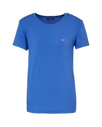 Emporio Armani Woman Essential Studs S/Sleeve Crew Neck T-Shirt Violet L, Lapislazzuli, 42