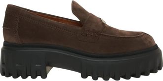 Hogan Loafer - Loafers in suede - Gr. 36,5 (EU) - in Braun - für Damen
