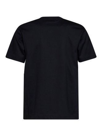 Burberry Mens T-Shirt With Knight Patch Black Cotton T-Shirts And Polos