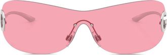 Dolce & Gabbana Eyewear lunettes de soleil à monture couvrante - Argent